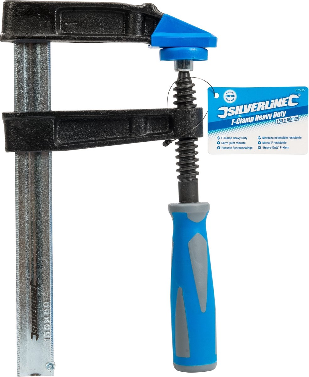 Silverline F-Klem - Lijmklem - Heavy Duty - Klemcapaciteit 150 x 80 mm ...