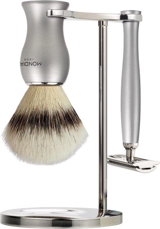 Scheerset Titan Safety Razor - Silvertip Fibre - Satin | bol