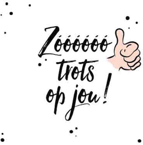 Wenskaart zo trots op jou | bol