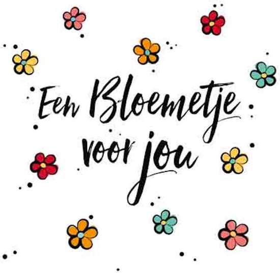 Wenskaart een bloemetje voor jou | bol