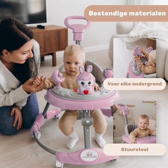 Young Star® Loopstoel - Baby Loopwagen – Loopstoeltje Baby ...