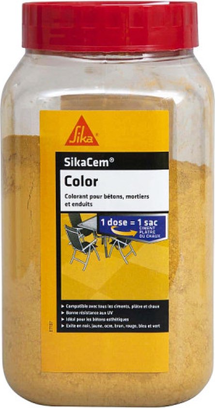 SIKA SikaCem Kleurpoeder voor cement, kalk en gips - Geel - 400g | bol.com