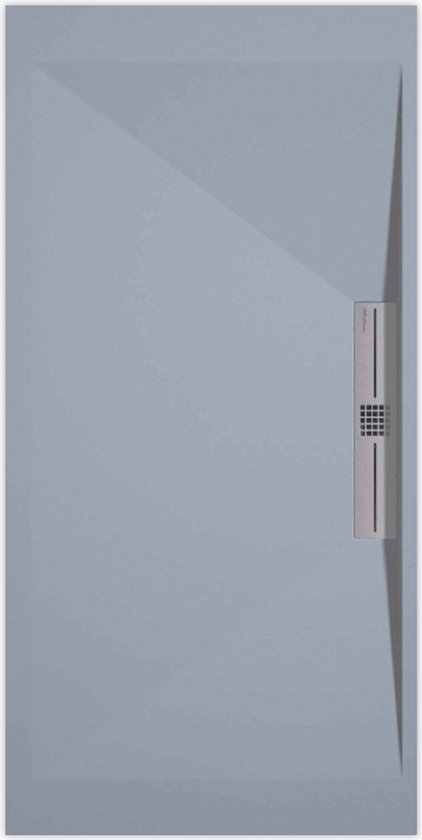 Sanifun douchebak Stone Side Gray Smooth 900 x 900 S | bol