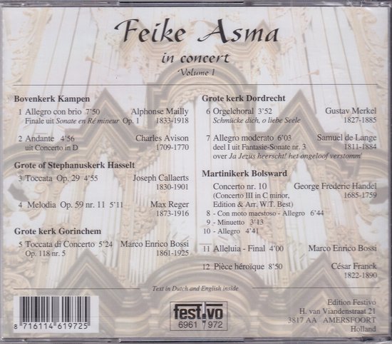 Feike Asma in concert 1 - Feike Asma bespeelt de orgels van de ...