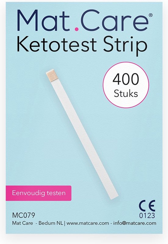 Mat Care Ketone test - Keto strip - Bandelettes de test de cétose 50 ...