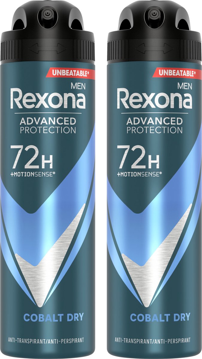 Rexona Men Advanced Protection Cobalt Dry Anti-Transpirant Spray - 2 x ...