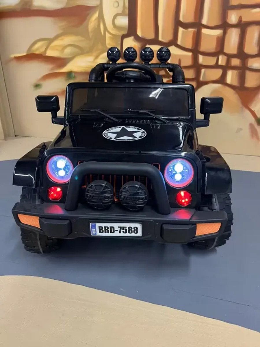 Kars Toys - Jeep Fulltime 4WD Offroad - Elektrische Kinderauto - Zwart ...