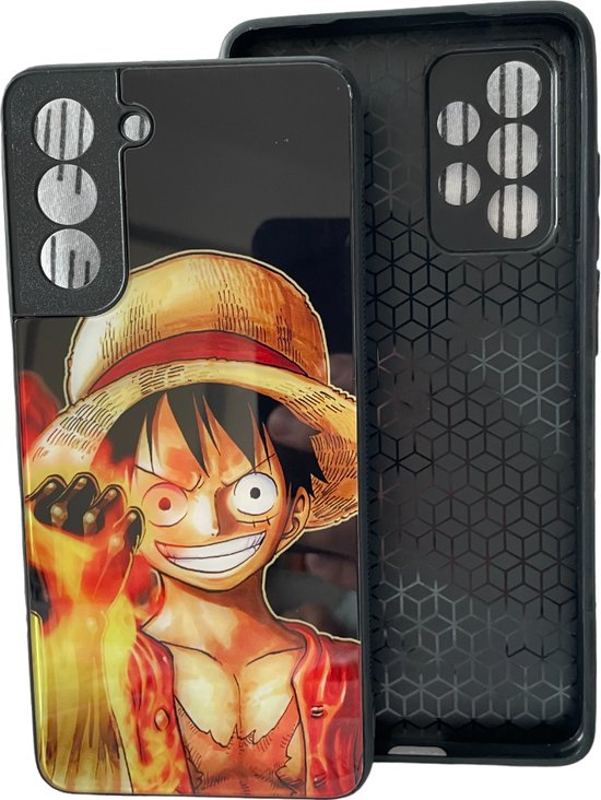 Anime merchandise - anime hoesje / phone case - One Piece Luffy fire ...