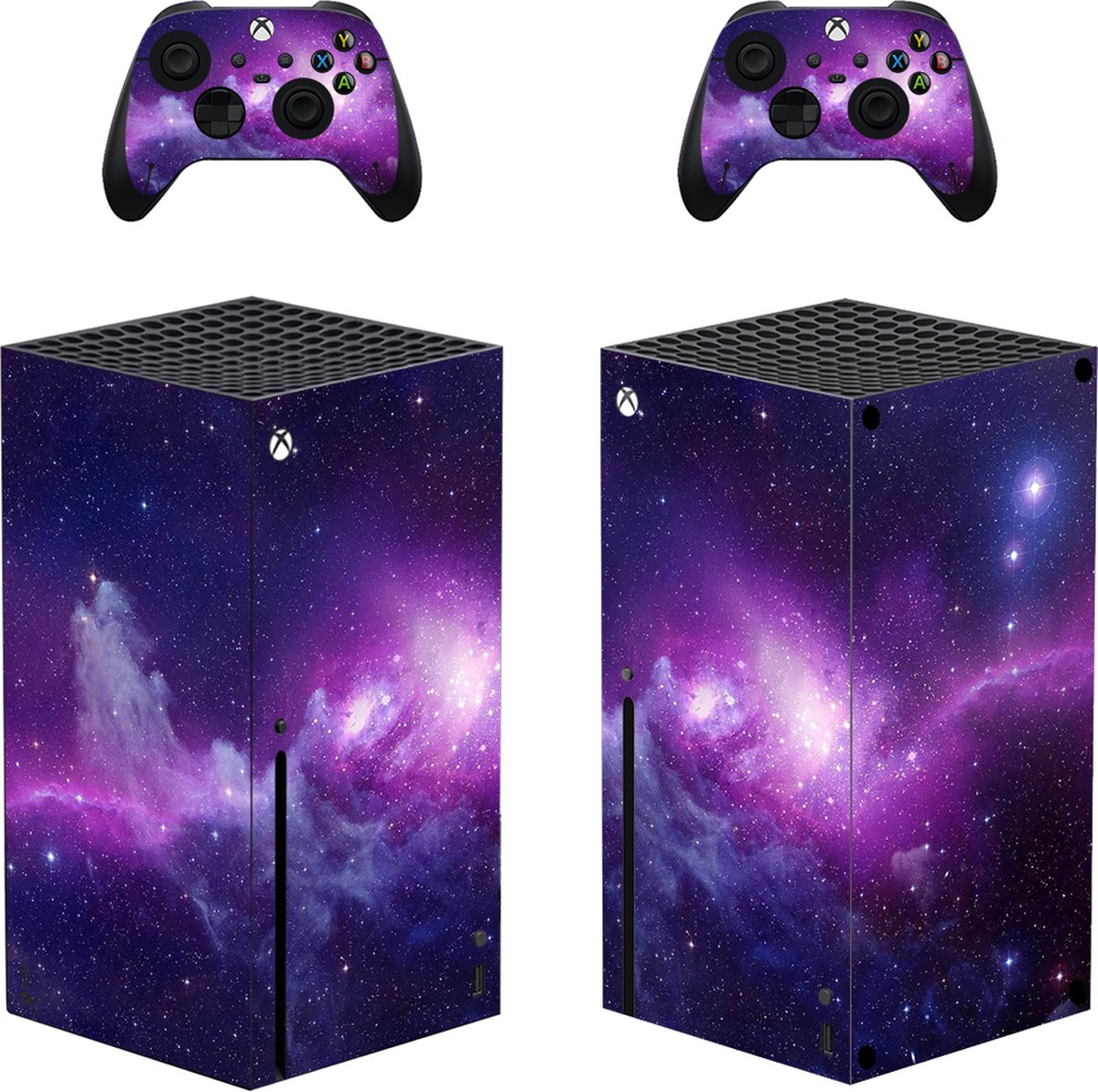 Xbox Series X - Console Skin - Deep Galaxy - 1 console en 2 controller ...