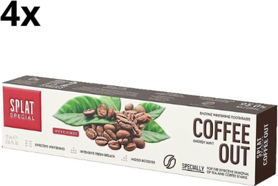 Splat Tandpasta Special Coffee Out - 4 x 75 ml - Voordeelverpakking ...