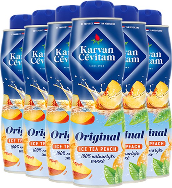Karvan Cévitam - Ice Tea Peach - 6x 600ml | bol.com