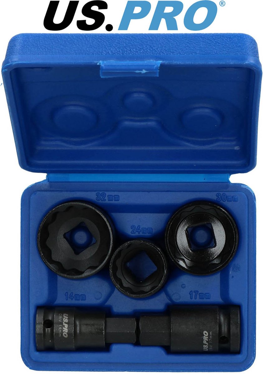 Aandrijfas kracht doppenset voor VAG-voertuigen 12-kant 1/2" 5-delig | bol