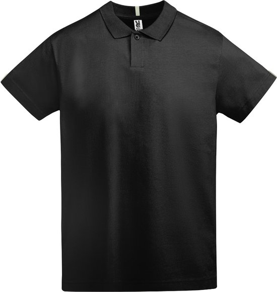 Zwart unisex polo shirt korte mouwen model Tyler merk Roly maat M | bol