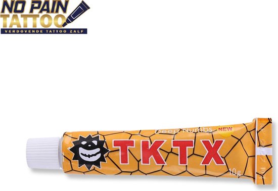 NO PAIN TATTOO®- TKTX - Yellow - Tatoeage - tattoo - zalf -verdovende ...