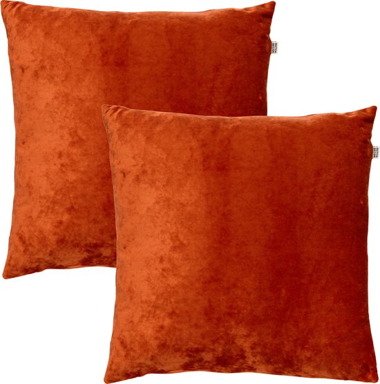 Set van 2 Sierkussens - Dutch Decor SKY 45x45 cm - unikleur velvet ...