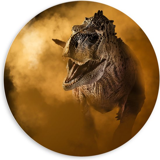 Cercle Mural en Plaque de Mousse PVC - Dinosaures T-rex terrifiants de ...