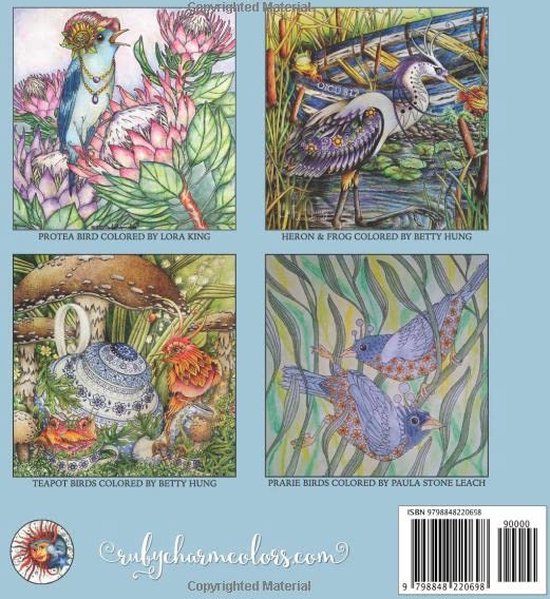 Birdy: A Fanciful Bird Coloring Book: Ruby Charm Colors - Susan Carlson ...
