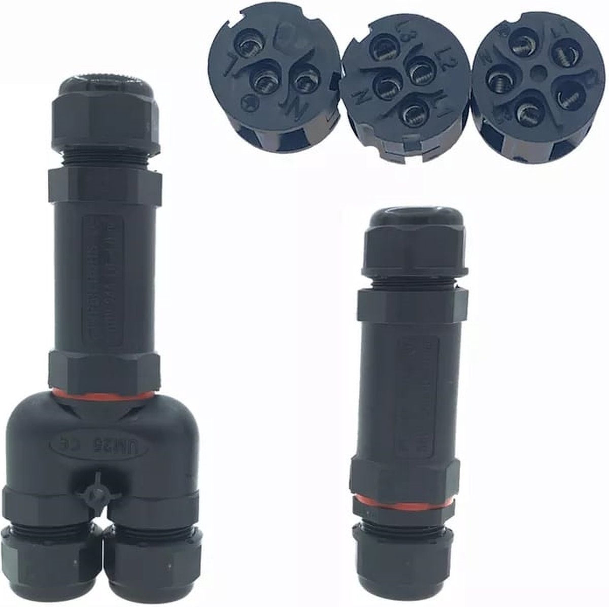 Waterdichte Y-vorm kabelverbinder connector - 3-polig - 230V - IP68 | bol