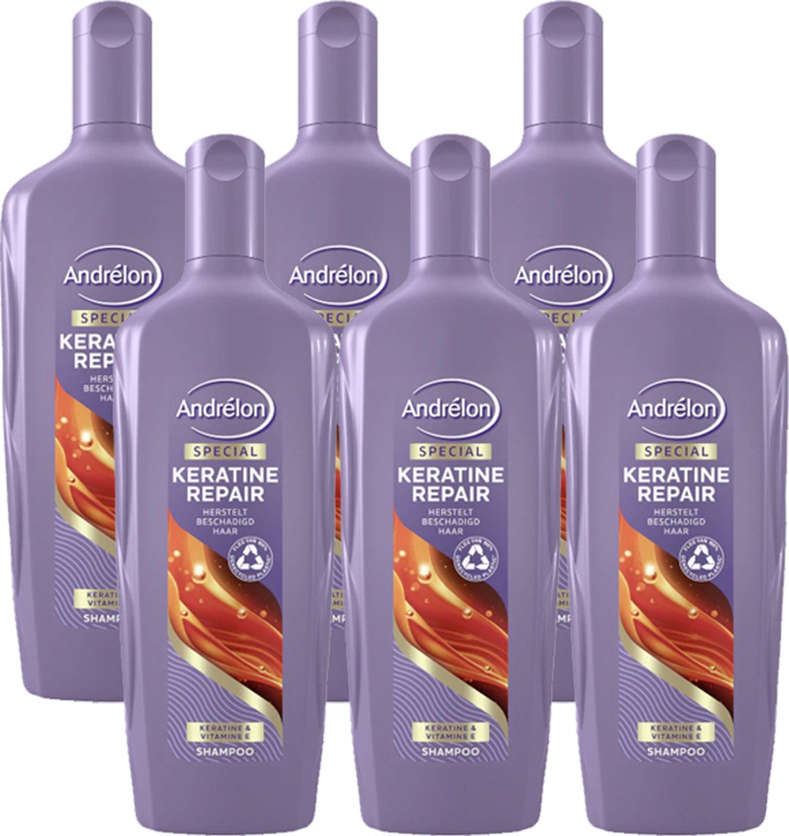 Andrelon Shampoo 300 ml Keratine Repair 6 stuks | bol.com