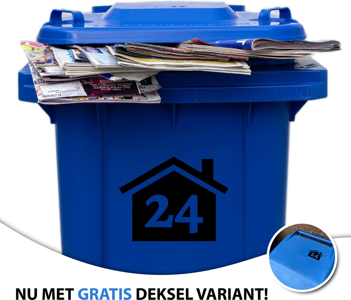 Goldengifts.nl - kliko sticker - huisje - huisnummer - 20 x 15,5 cm ...