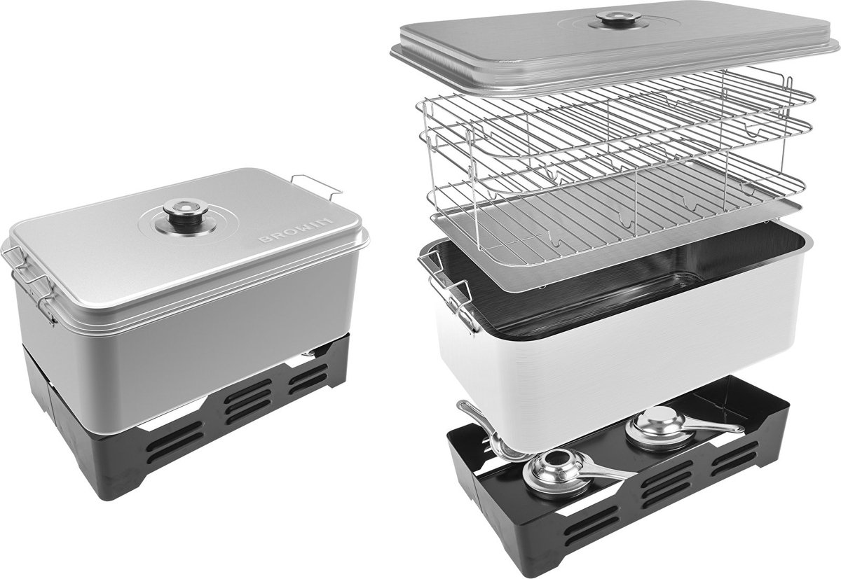 Tafel rookkast Familie - draagbare rookkast - vis roken - vlees roken ...