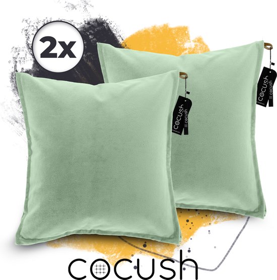 Cocush - EVE - Kussenhoes Vloerkussen excl. Binnenkussen 70x70 cm - 2 ...