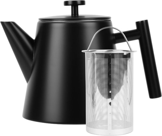Castagnola Theepot met Filter – Theekan – Theepot Dubbelwandig ...