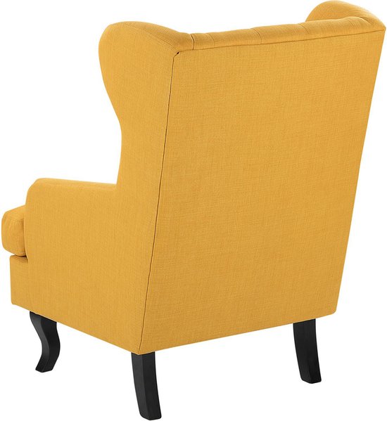 ALTA - Chesterfield fauteuil - Geel - Polyester | bol