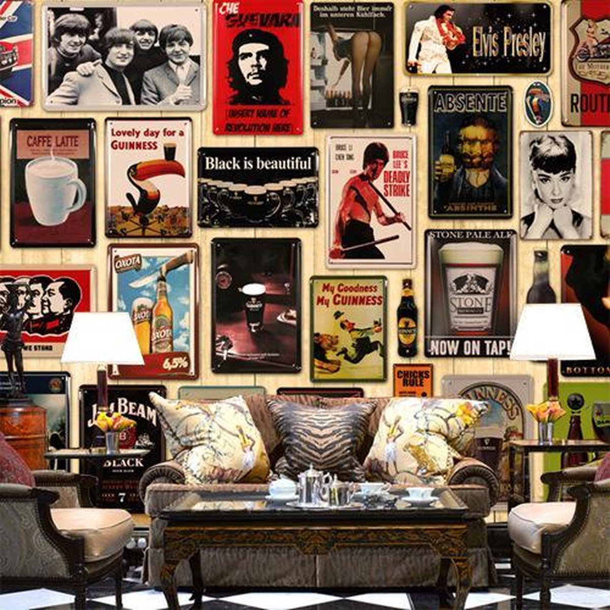 SERVICE MET VERTROUWEN GARAGE MOTOR - PIN UP - PINUP - BENZINE POMP ...