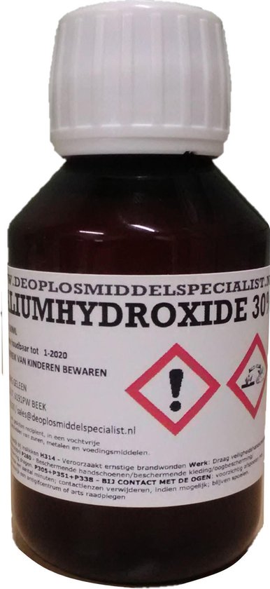 Kaliumhydroxide (kaliloog) 30% 400ml (4x 100ml) | bol