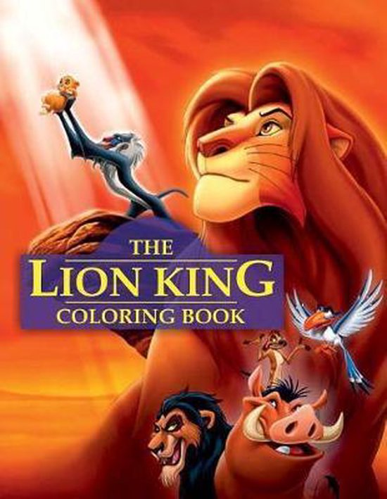 Lion King Coloring Book & Sticker Set - 80 Page Activity Book With ...