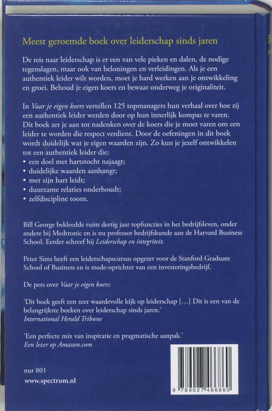 Vaar Je Eigen Koers, Peter Sims | 9789027466860 | Boeken | bol