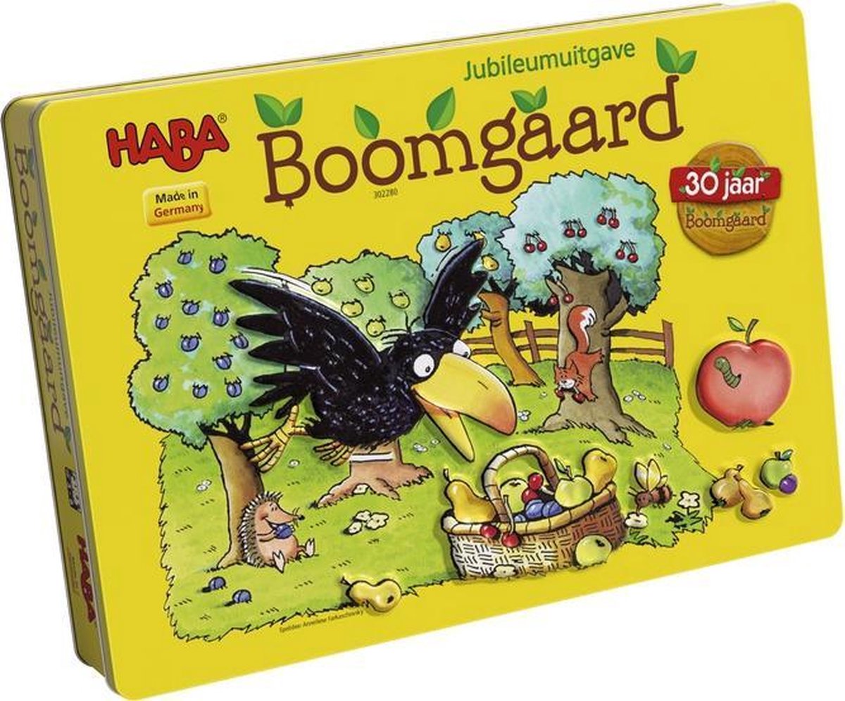 Haba - Spel - Boomgaard - Jubileumuitgave 30 jaar in een bewaarblik ...