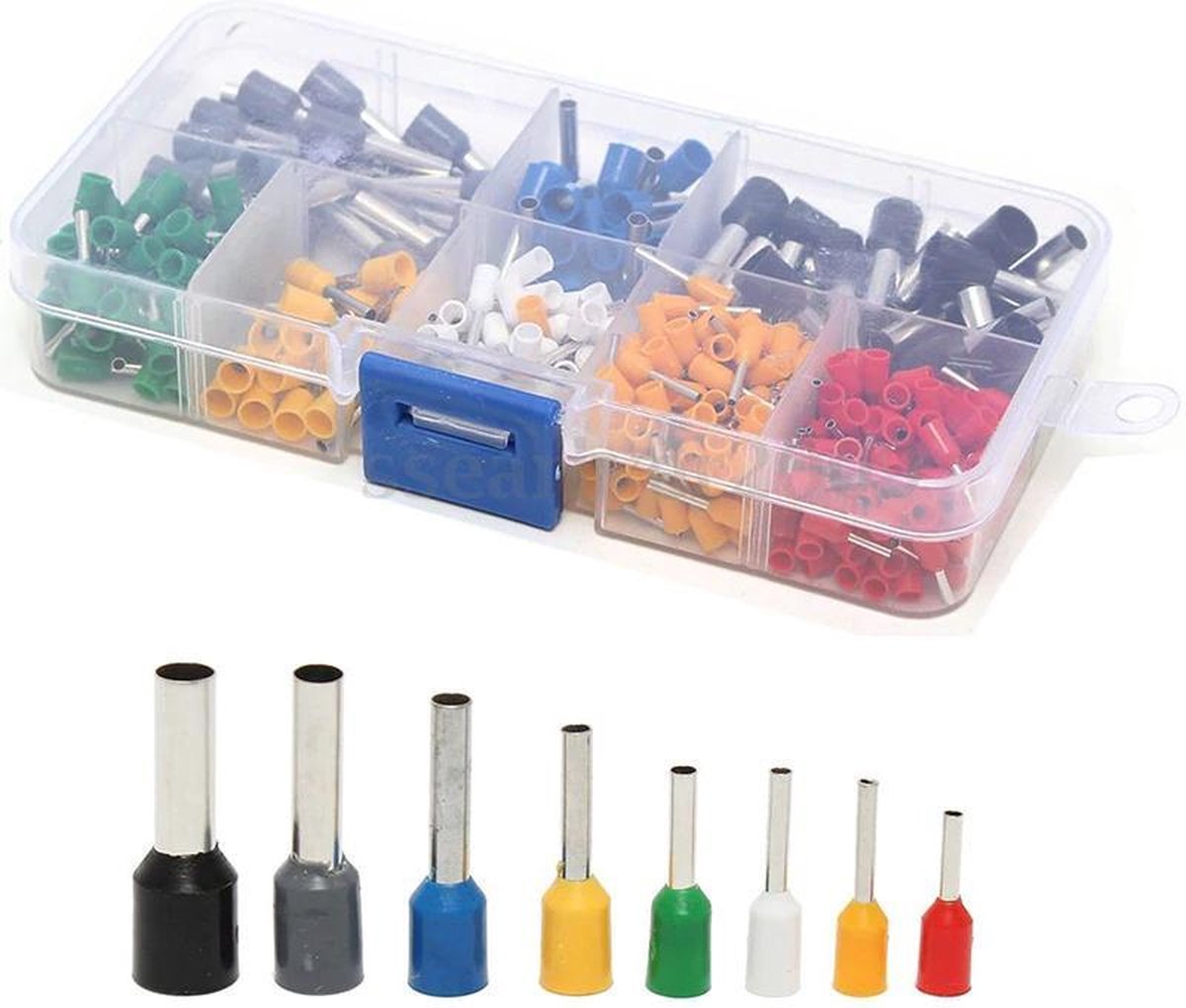 Adereindhulzen 400 stuks in opbergdoos | 0,5mm2 - 6mm2 | Adereindhuls ...