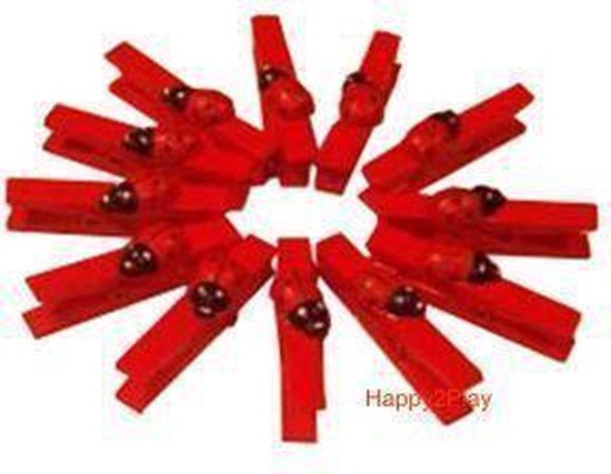 Mini knijpertjes Lieveheersbeestje 12x | bol