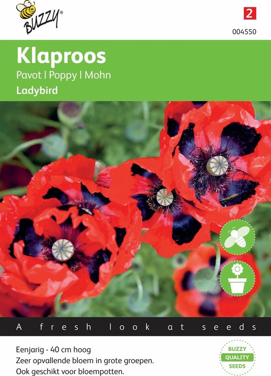 Buzzy® Papaver commutatum Lady Bird | bol