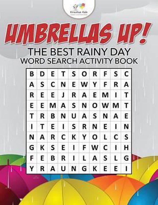 Umbrellas Up! The Best Rainy Day Word Search Activity Book, Kreative ...