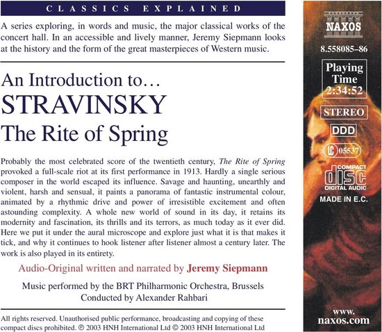 Various Artists - Intro To: Rite Of Spring/Stravinsky (CD), various ...