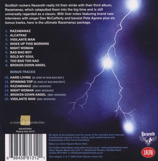 Razamanaz, Nazareth | CD (album) | Muziek | bol