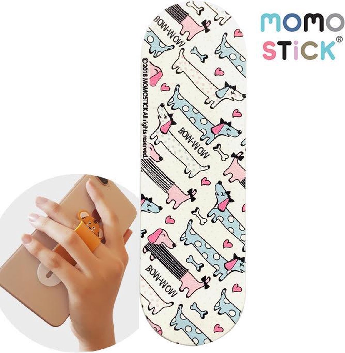 MOMO STICK / MOMOSTICK – verstelbare flexibele GSM vingerhouder / Telefoonring grip /... | bol.com