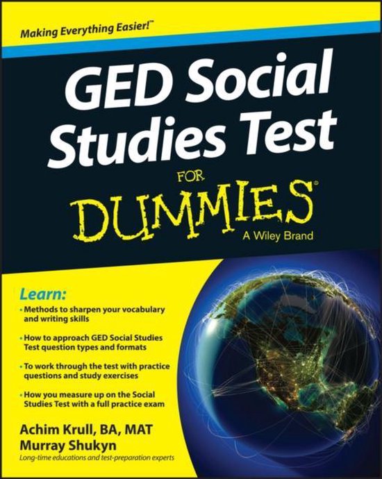 Ged Social Studies For Dummies, Dummies Consumer | 9781119029830 ...