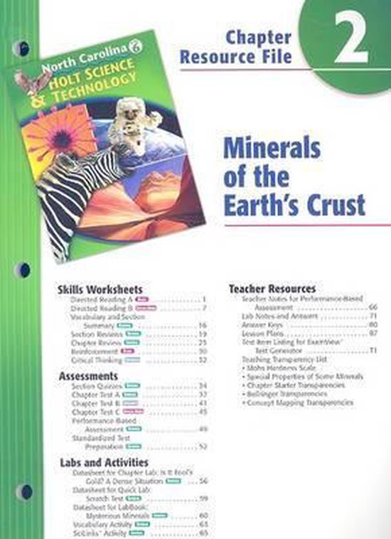 North Carolina Holt Science & Technology Chapter 6 Resource File ...