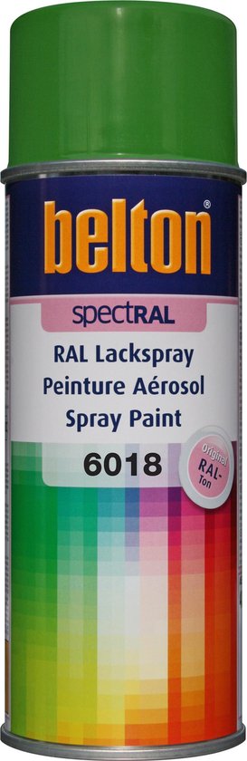 Bombe aérosol RAL 6018 Gelbgrün 400ml | bol