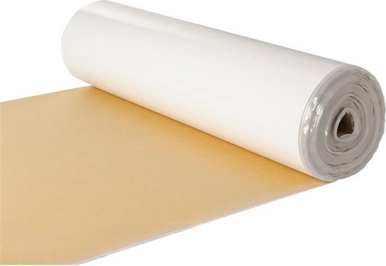 Kwabo stucloper - 65cm x 50m - wit/bruin | bol.com