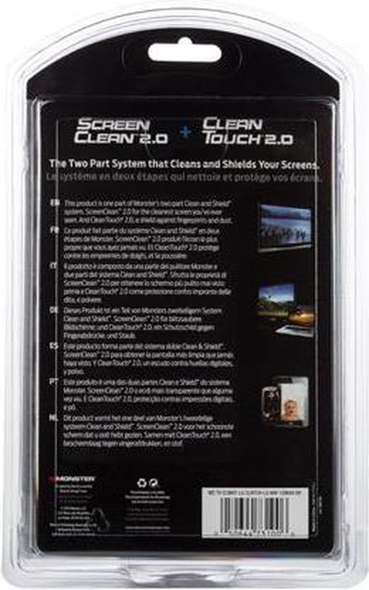 Monster ScreenClean 2.0 en CleanTouch 2.0 2x 180 ml met ...