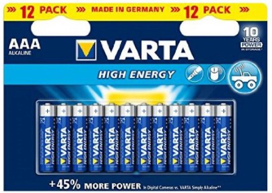 Varta High Energy AAA Single-use battery Alkaline 1,5 V | bol