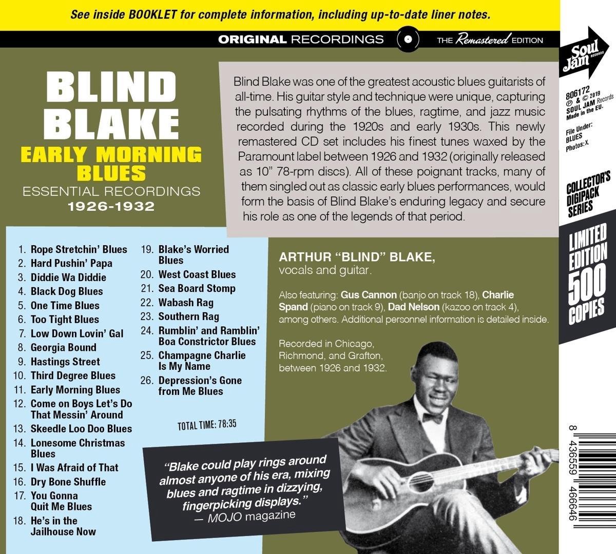 Blind Blake - Early Morning Blues, Blind Blake | CD (album) | Muziek ...