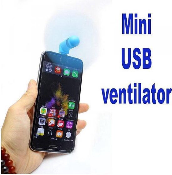 Mini Fan/ ventilator voor op uw mobiel voor iphone ORANJE | bol.com