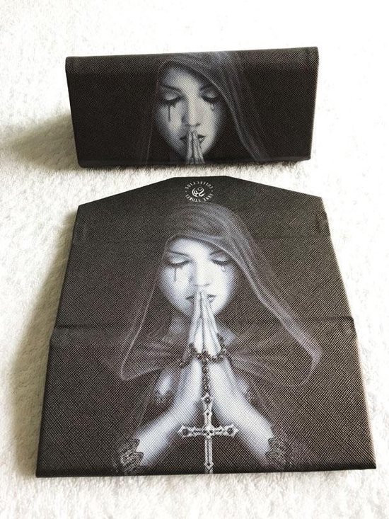 Anne Stokes Gothic Prayer opvouwbare kunststof brillenkoker, Maria ...