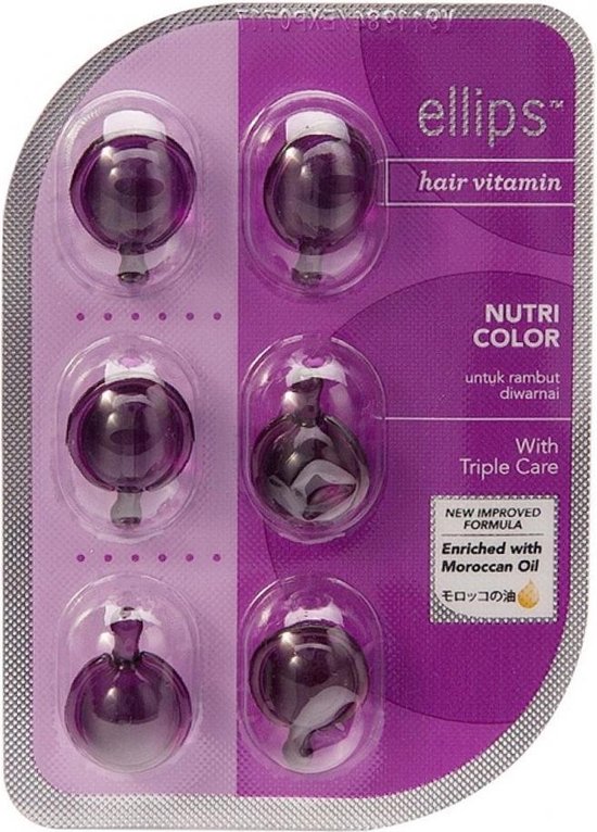 Ellips Nutri Color Tabletten - Thermoprotectieve Arganolie - 8 stuks | bol